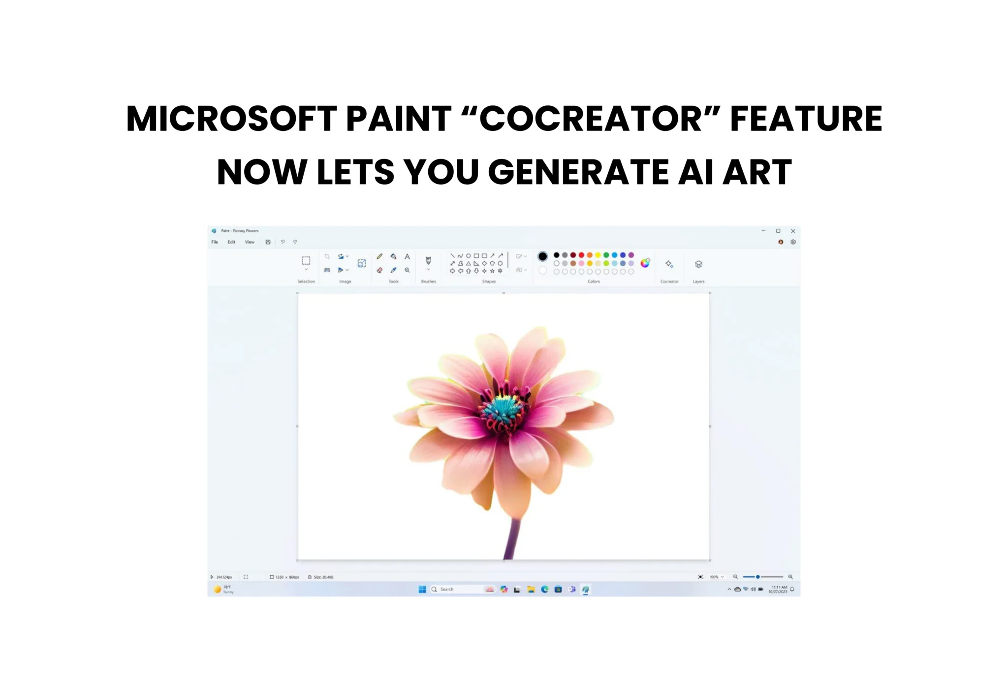 Microsoft Paint - Open AI Image Generator | Treinetic