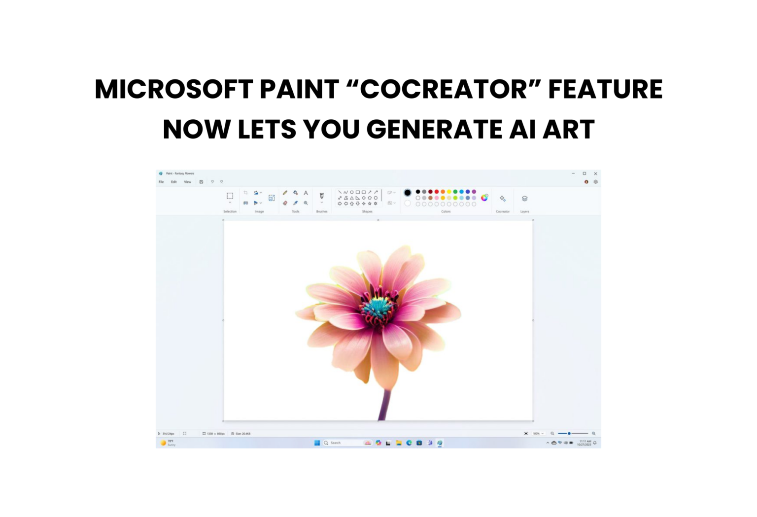 Microsoft Paint - Open AI Image Generator | Treinetic